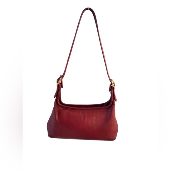 Coach | Bags | Coach Vintage 959 Red Legacy Leather Shoulder Bag | Poshmark